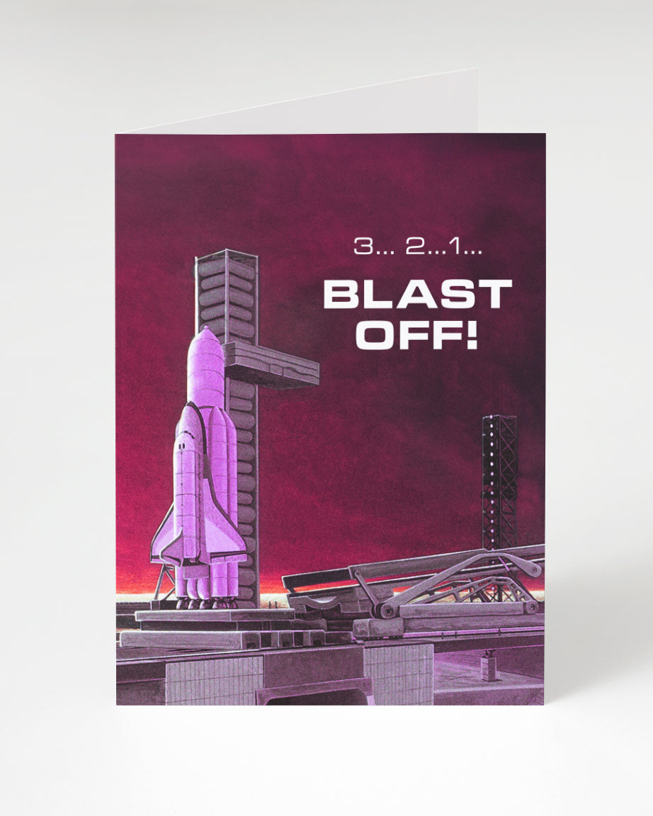 Blast Off Greeting Card – Cognitive Surplus