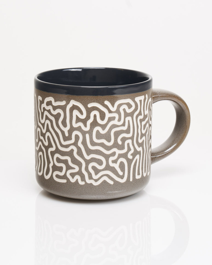 Brain Coral Mug - Hand Carved | Cognitive Surplus
