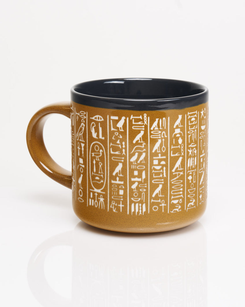 Hieroglyphics Mug - Hand Carved | Cognitive Surplus
