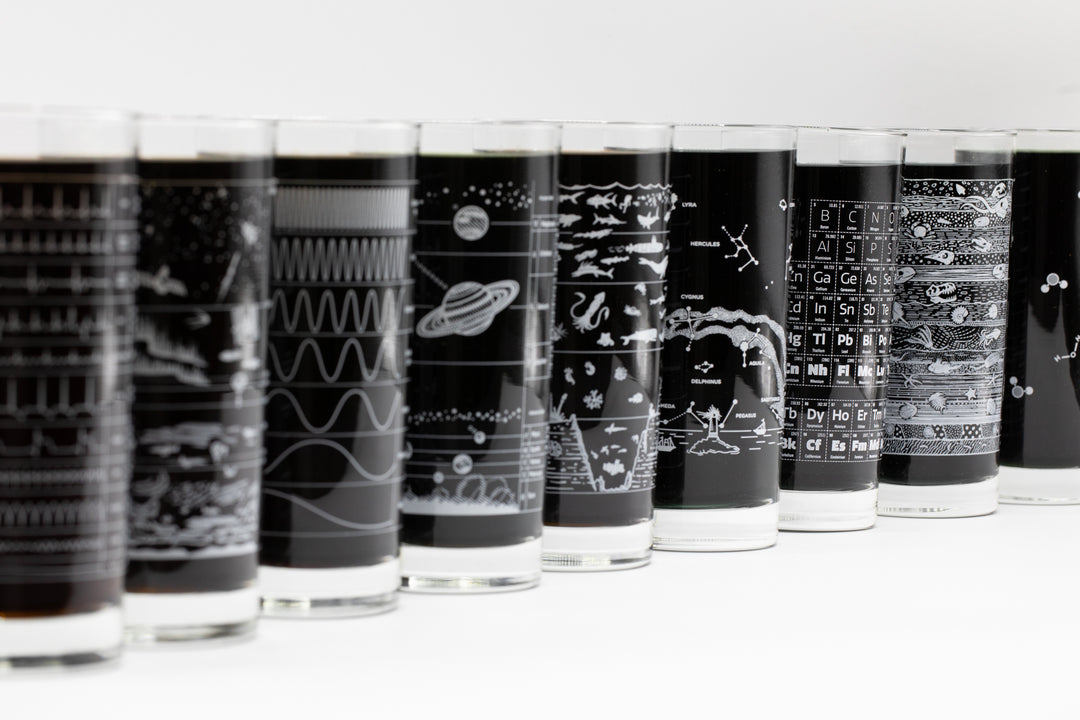 Electromagnetic Spectrum Drinking Glass – Cognitive Surplus