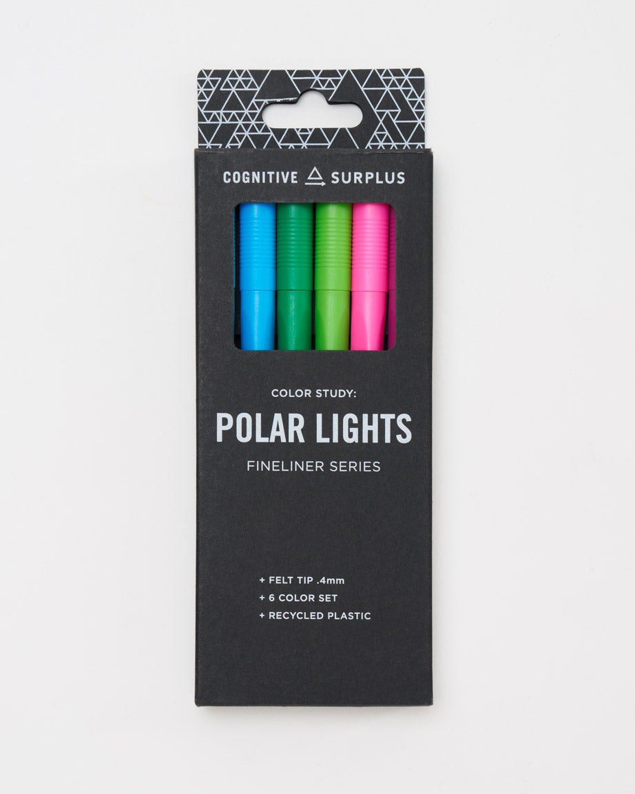Polar Lights Fineliner Pens (Pack of 6) – Cognitive Surplus