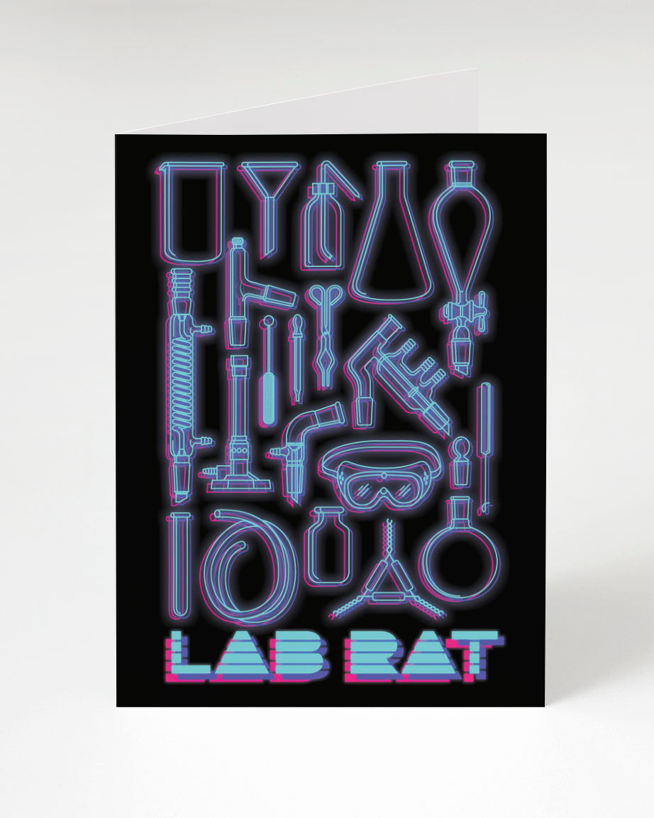 Lab Rat Greeting Card - Science Greeting Card | Cognitive Surplus