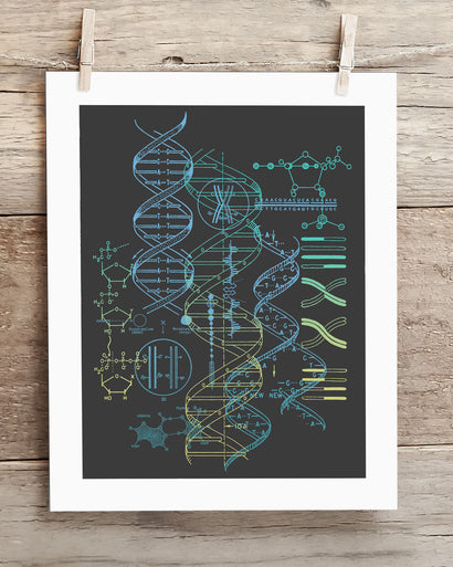 Genetics: DNA Museum Print | Pharmacist Gift – Cognitive Surplus
