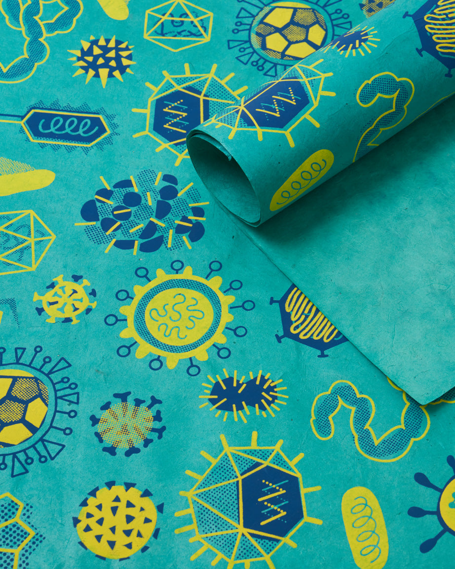 Retro Microbiology Wrapping Paper – Cognitive Surplus