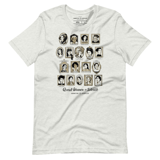 Great Women of Science Graphic Tee Adult Medium – Cognitive Surplus