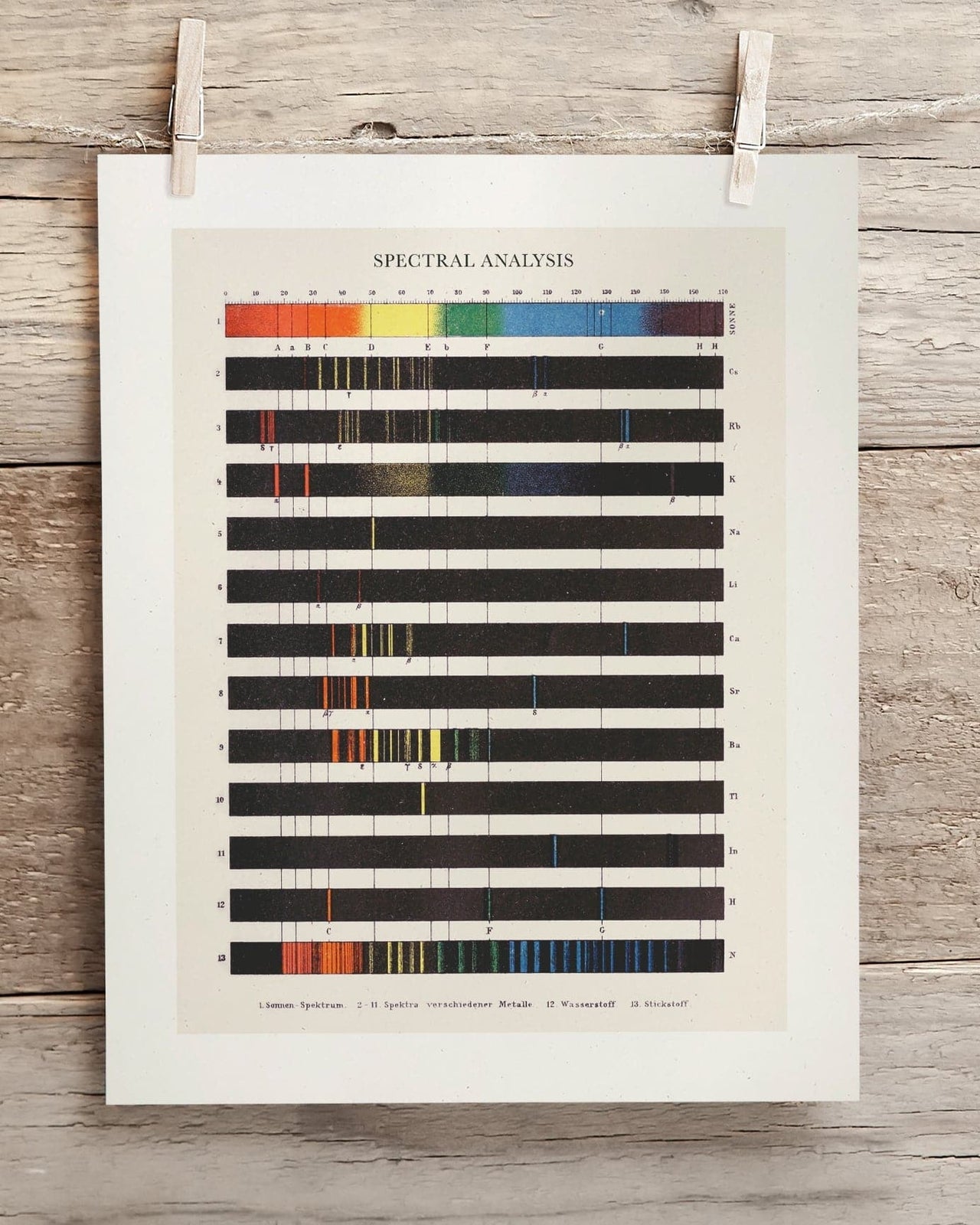 Electromagnetic Spectra Scientific Illustration Museum Print ...