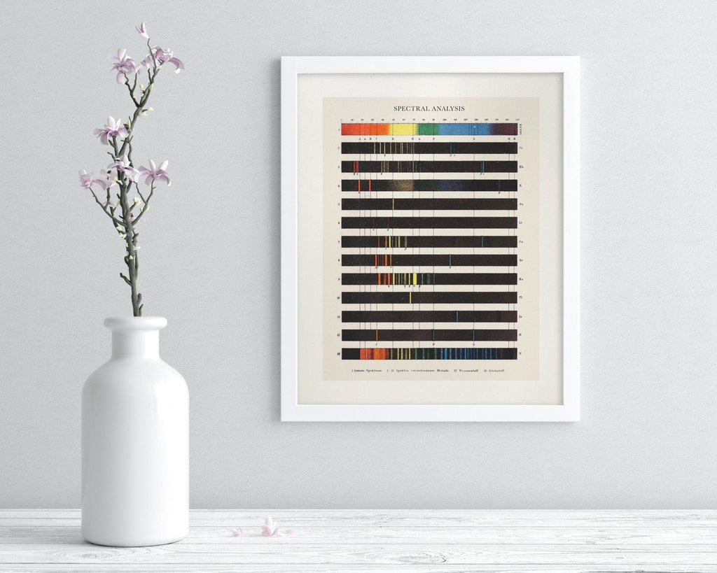Electromagnetic Spectra Scientific Illustration Museum Print ...