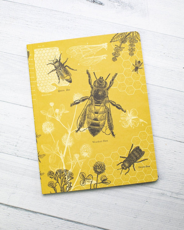 Bee Journal | Insect Print, Honey Bee Softcover Notebook – Cognitive ...