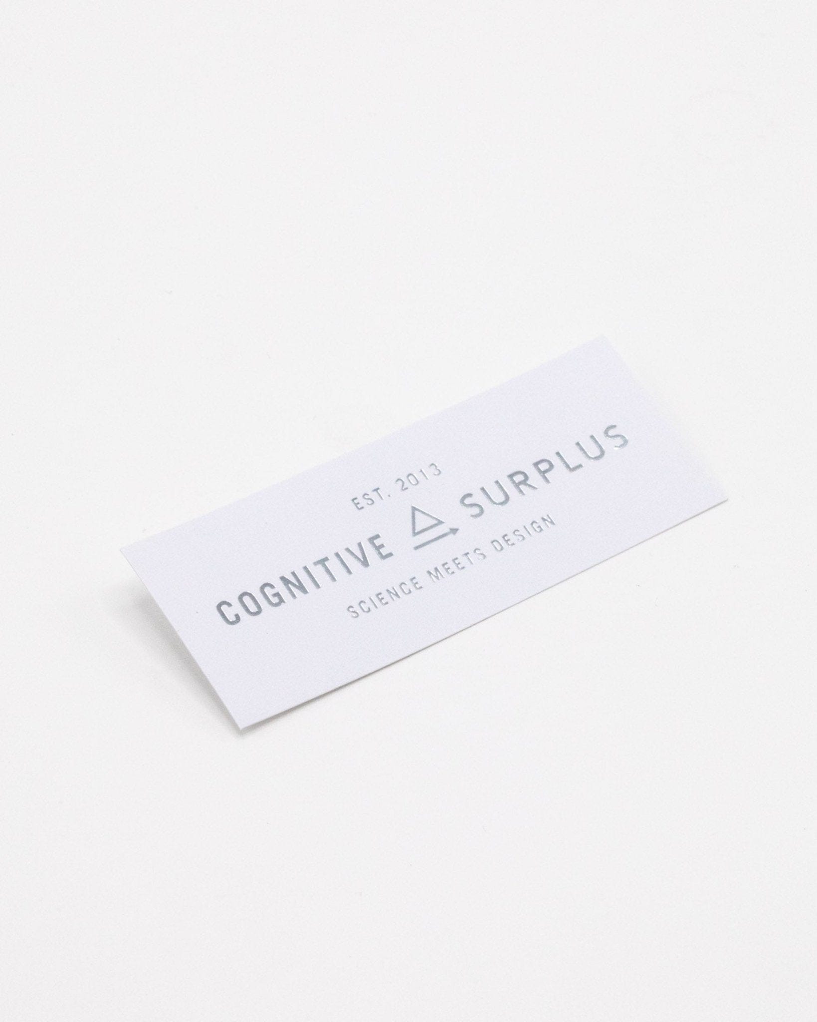 Cognitive Surplus Logo Silver Sticker