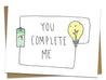 You Complete Me Card - Circuit Love Card | Cognitive Surplus