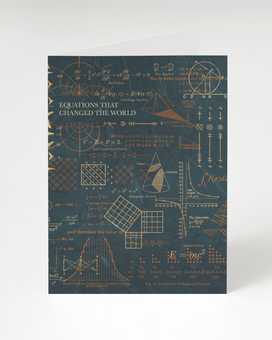 Equations That Changed the World - Math Greeting Card | Cognitive Surplus