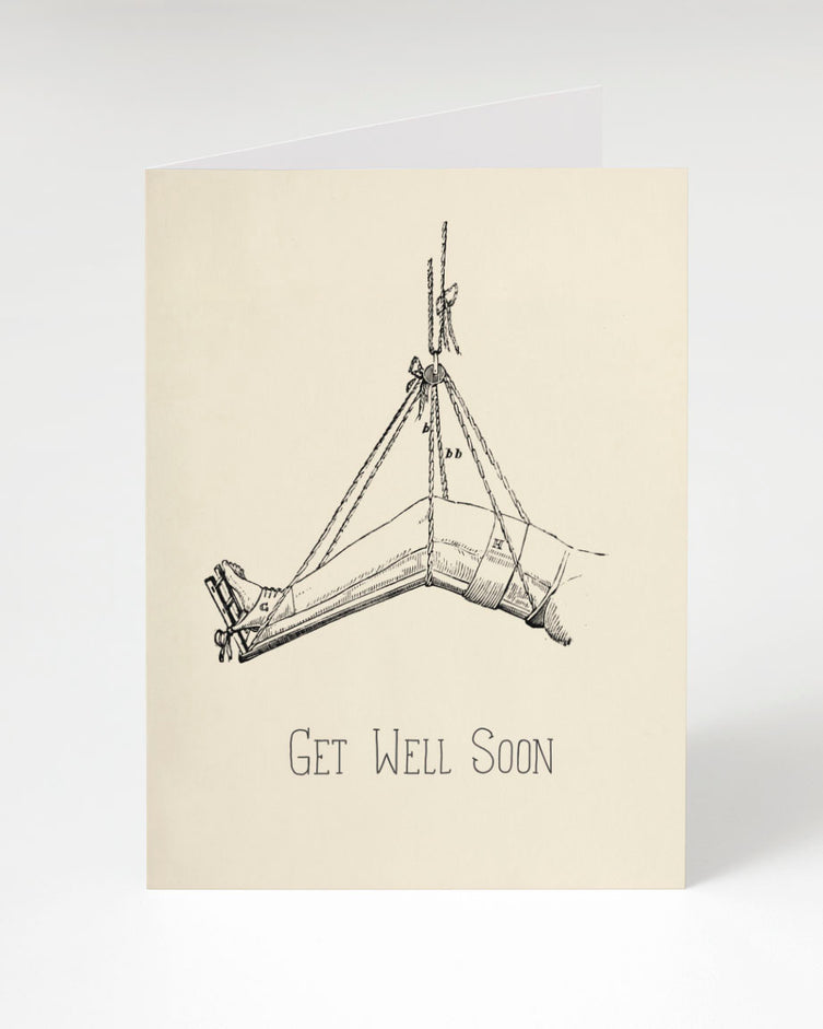 Get Well Card - Broken Leg Stationery | Cognitive Surplus