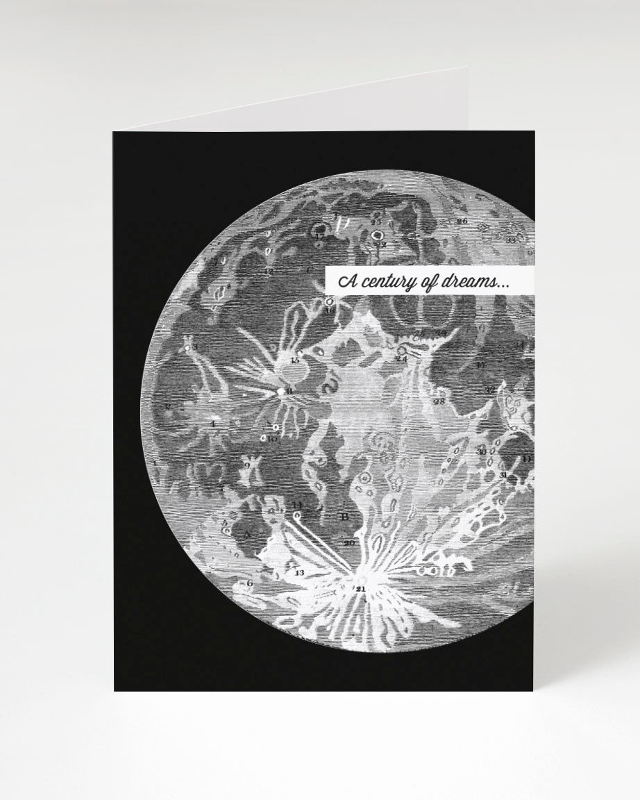 Moon Greeting Card - Astronomy Stationery | Cognitive Surplus