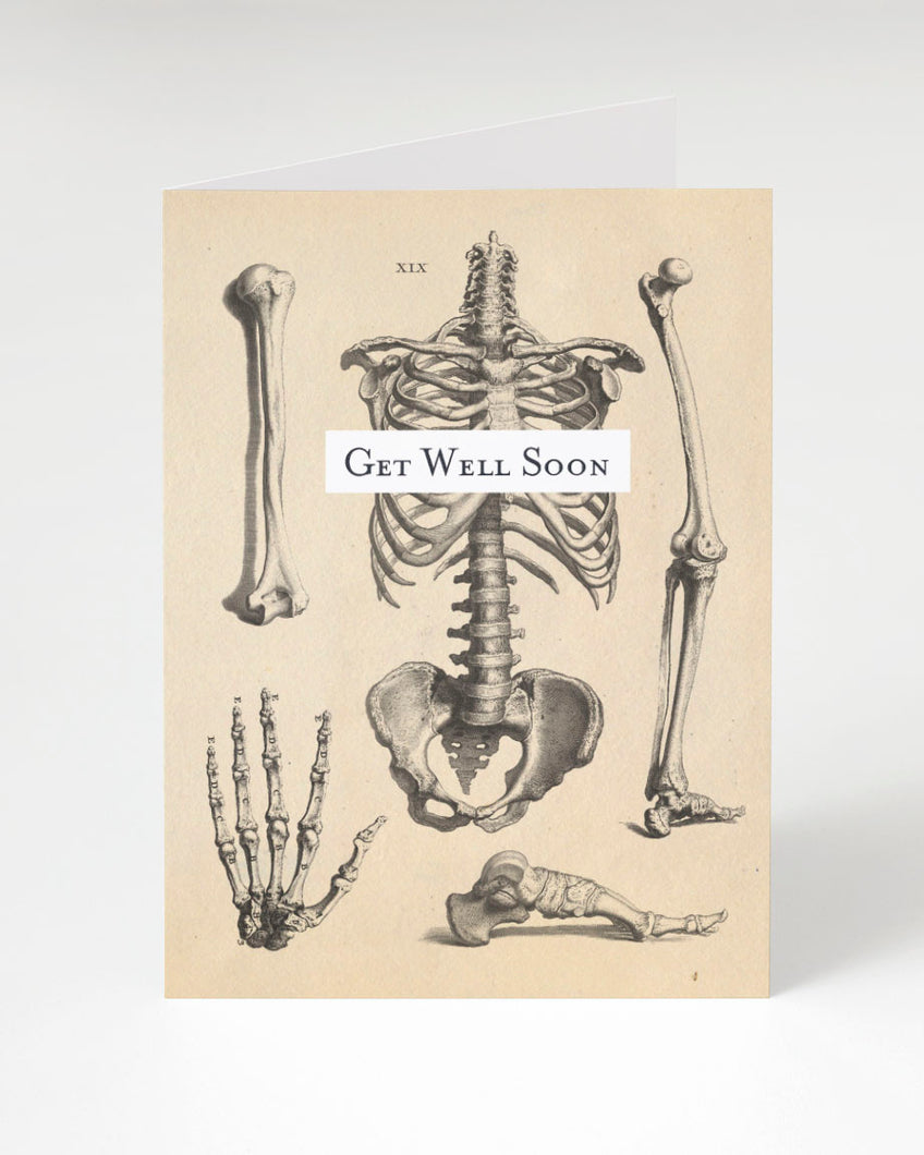 Get Well Soon Card - Skeleton Greeting Card | Cognitive Surplus