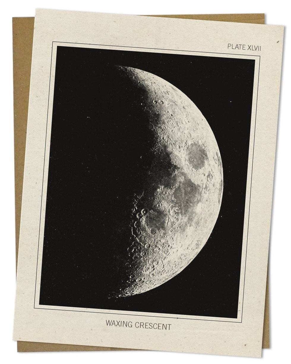 Moon Greeting Card - Astronomy Stationery | Cognitive Surplus