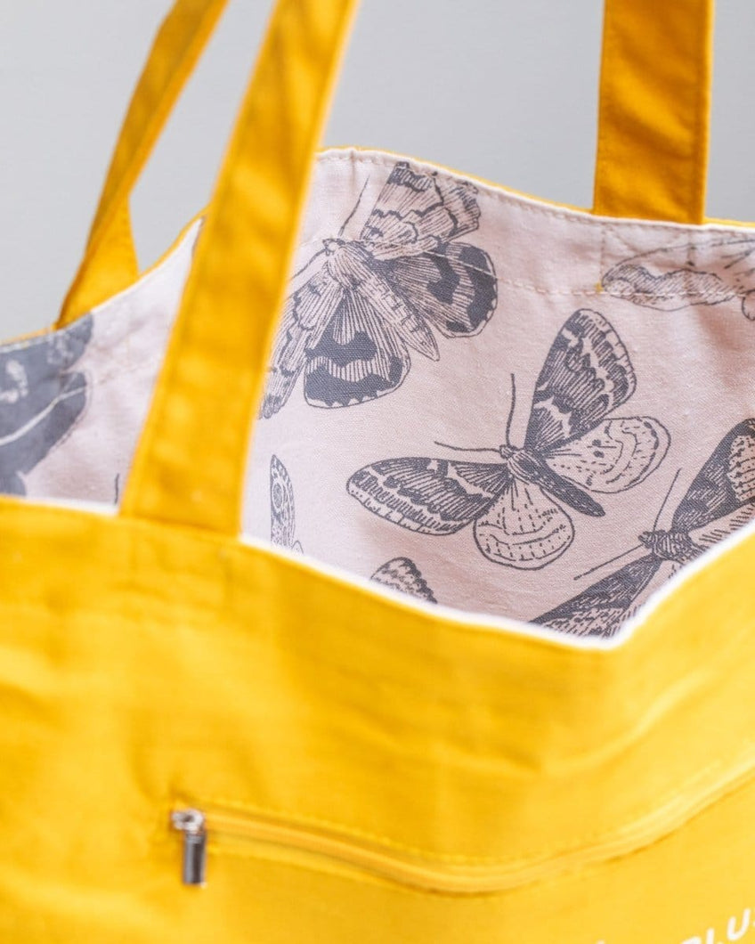 Moth Print Tote Bag | Reversible Tote – Cognitive Surplus