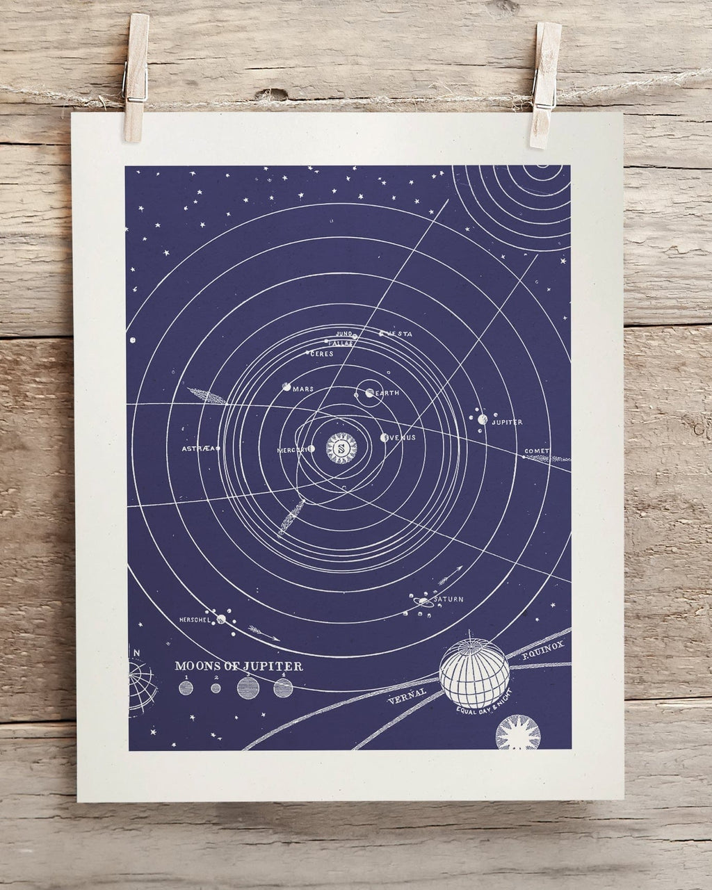 Solar System Scientific Illustration Museum Print – Cognitive Surplus