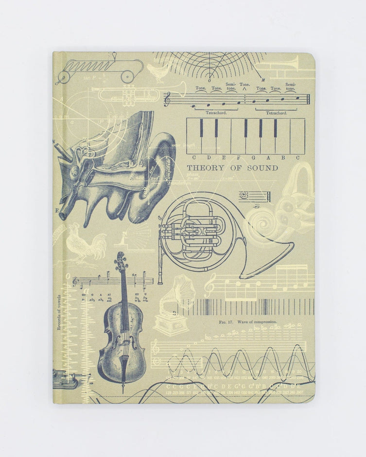 Music, Sound & Hearing Notebook - Hardcover | Physics Gift – Cognitive ...