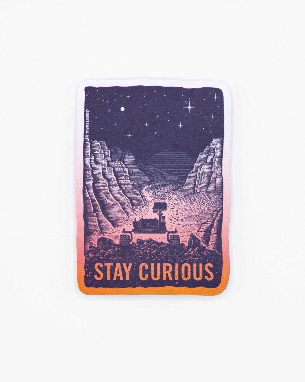 Stay Curious Sticker – Cognitive Surplus